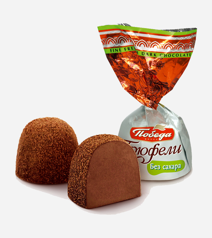 Bomboane trufe de ciocolată fără zahăr - Berezka